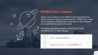 CSS3: Border And Colors | PPTX