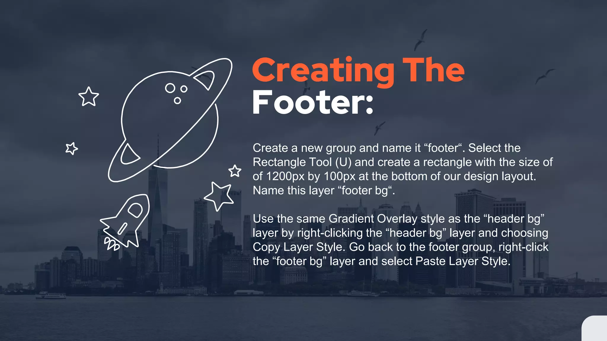 Creating The Footer: | PPT