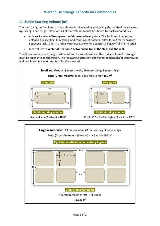 warehouse storage_capacity_for_commodities | PDF | Data Storage and ...