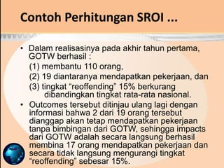 Pengukuran Nilai dan Penghitungan SROI | PPTX