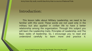 7. military leadership | PPTX