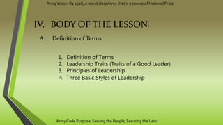 7. military leadership | PPTX