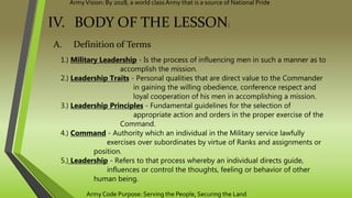 7. military leadership | PPT