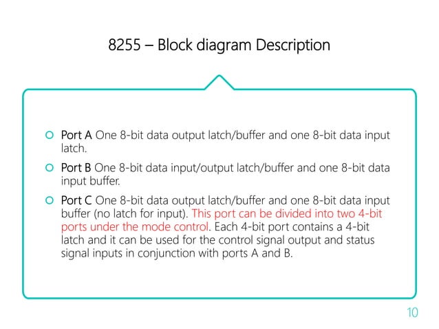Programmable peripheral interface 8255 | PPT