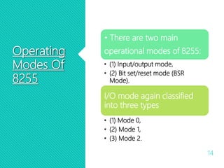 Programmable peripheral interface 8255 | PPTX