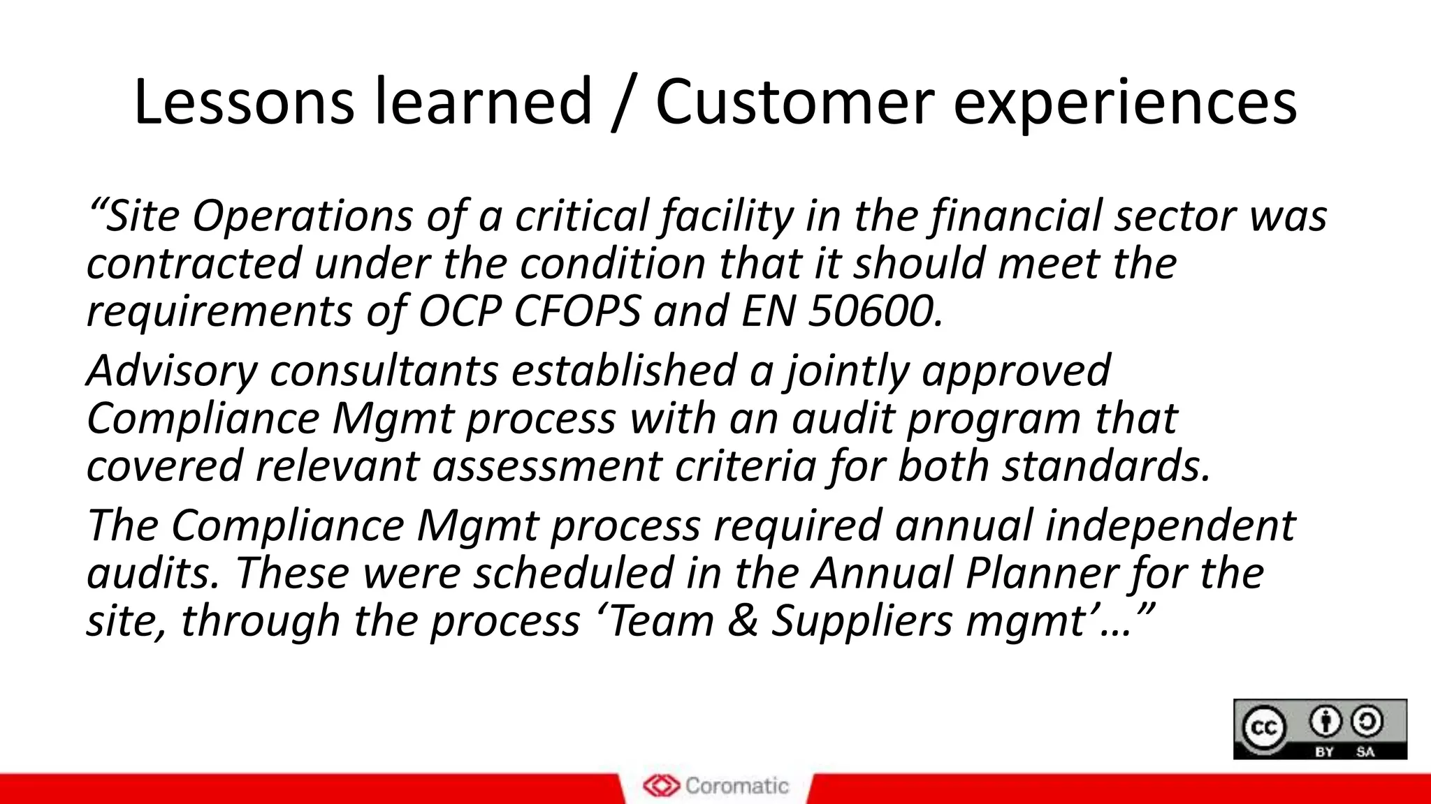 7. Process: ocp cfops compliance mgmt | PPT