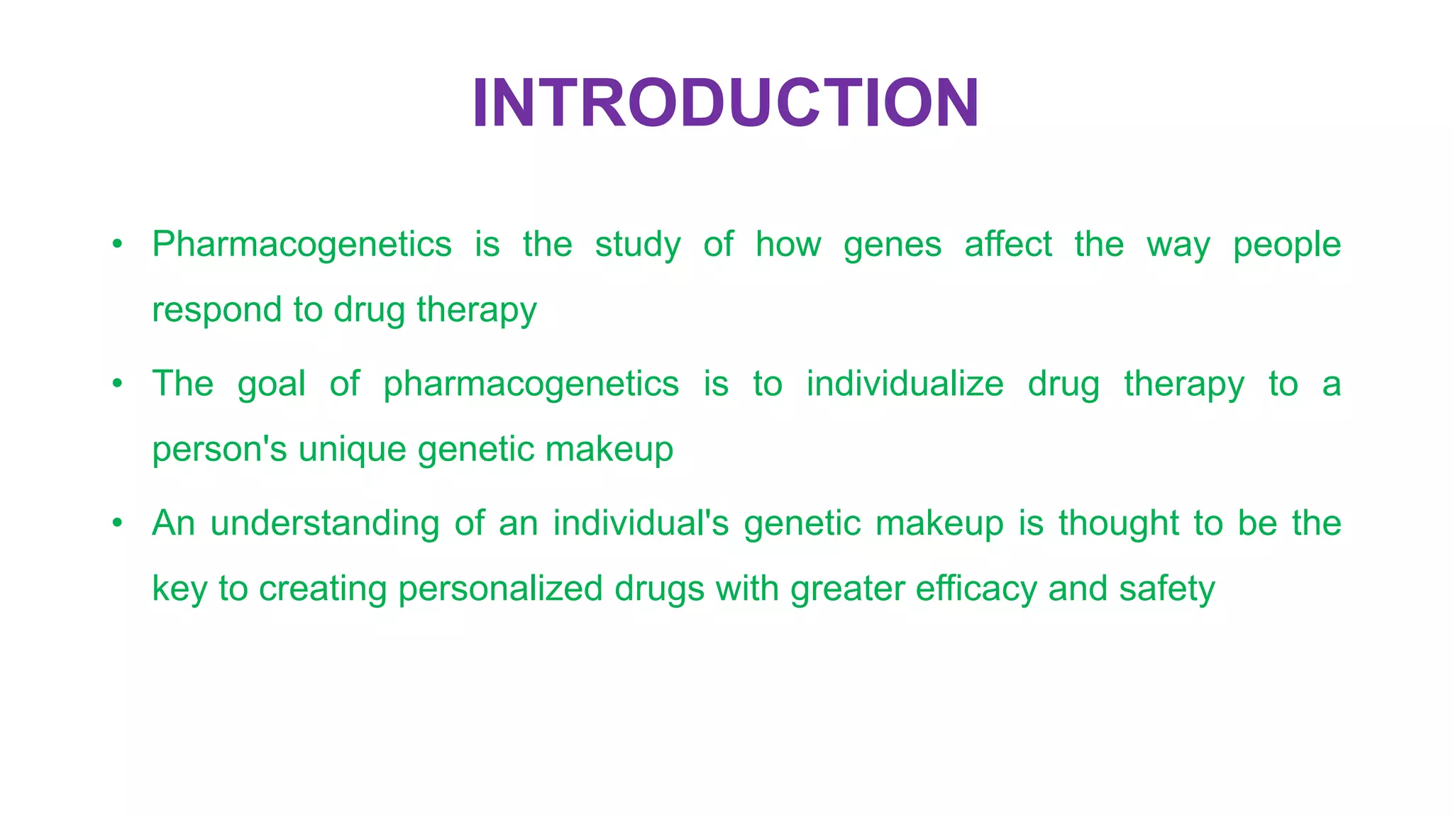 7. pharmacogenetics | PPTX