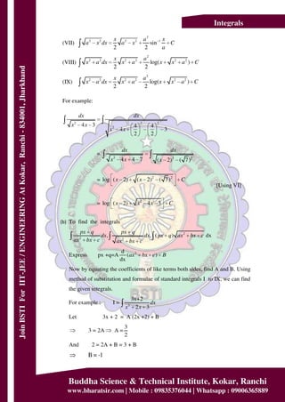 Integrals | PDF