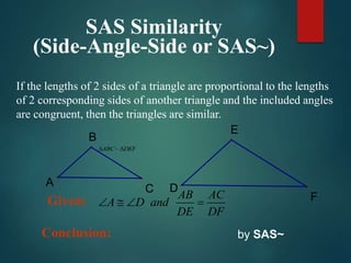 7.3 proving triangles similar | PPT