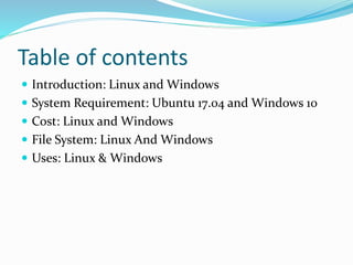 Comparative Study of Windows And Linux.pptx