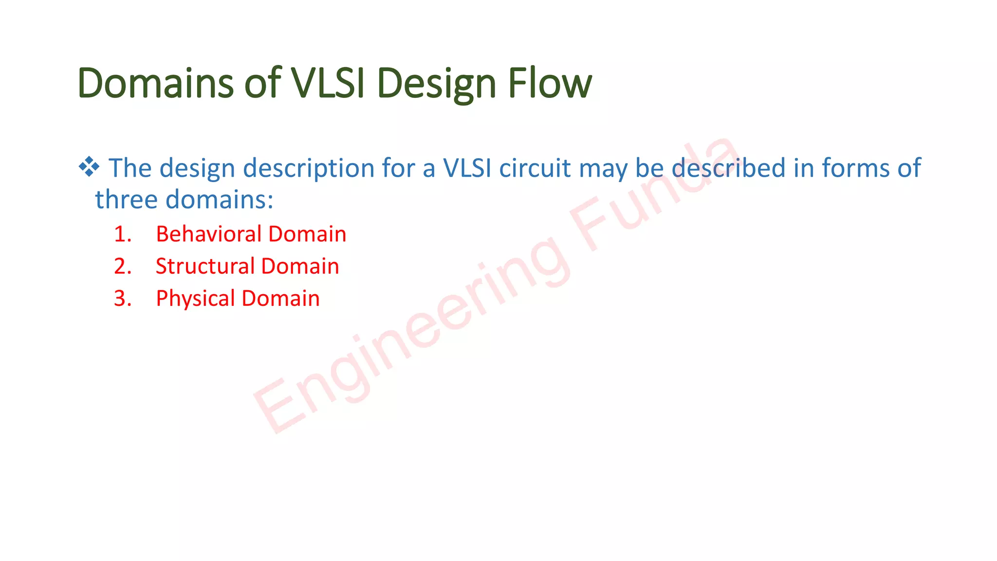 VLSI Design Flow | PDF