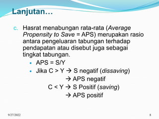 7. Konsep Tabungan, APC, APS, MPC, MPS dan BEP.ppt
