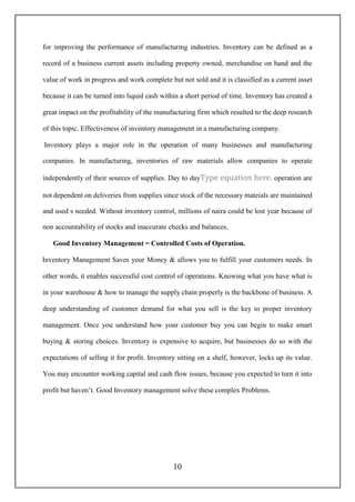 7.effectiveness of inventory management in a manufacturing company.doc