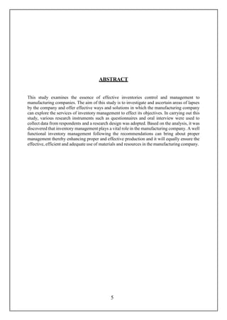 7.effectiveness of inventory management in a manufacturing company.doc