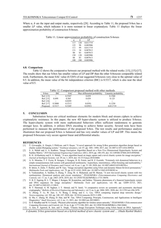 A dynamic S-box generation based on a hybrid method of new chaotic system and DNA computing | PDF