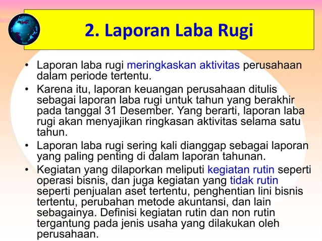Laporan Keuangan PERUSAHAAN _ BimTek "Penyusunan Rencana Kerja dan ...