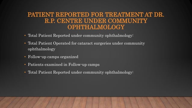 7.Community Eye Care ProgramMEs.pptx | Eye and Vision Conditions ...