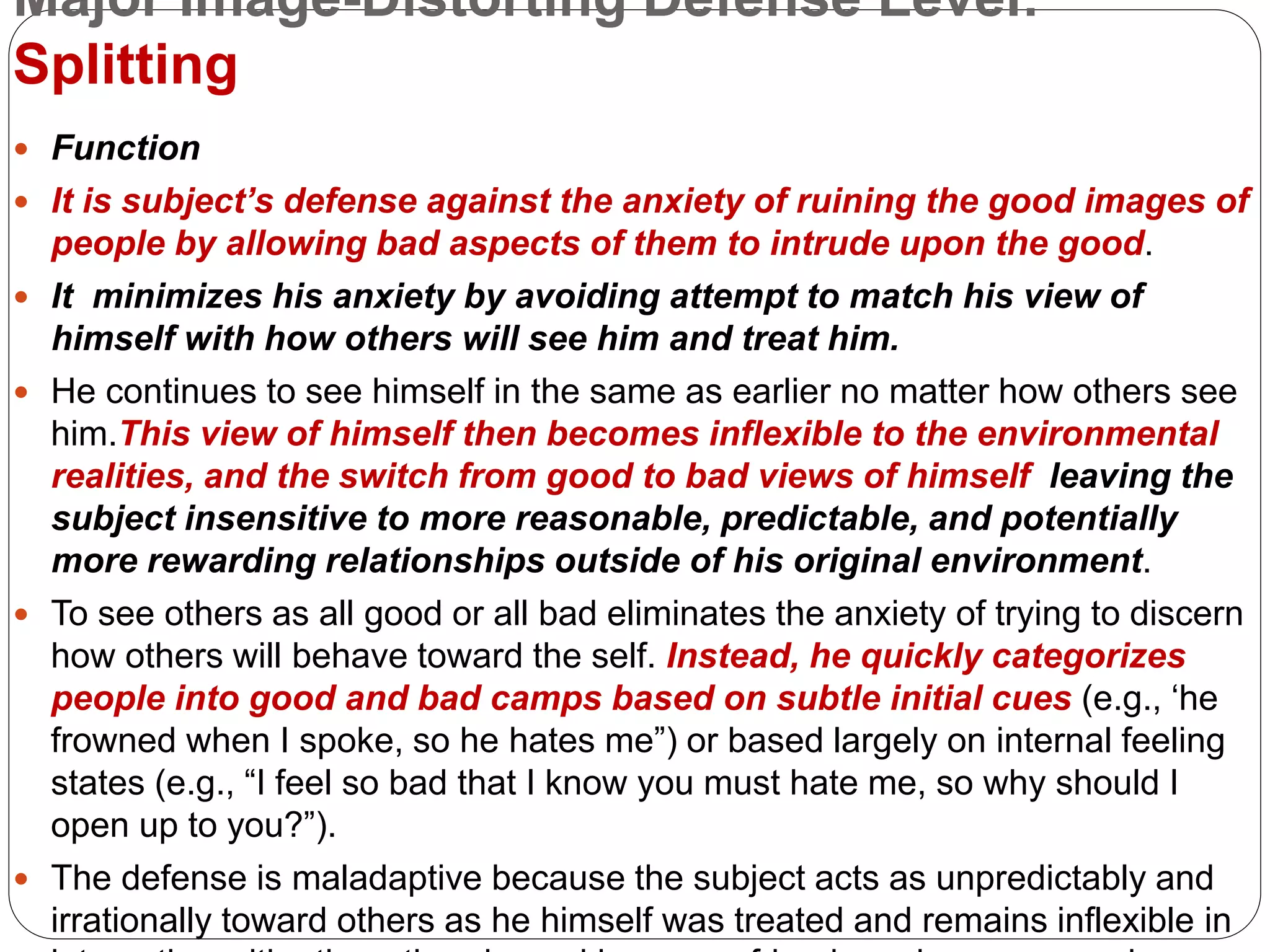 7.Defense mechanisms-Major Image-Distorting Defense Level.pptx