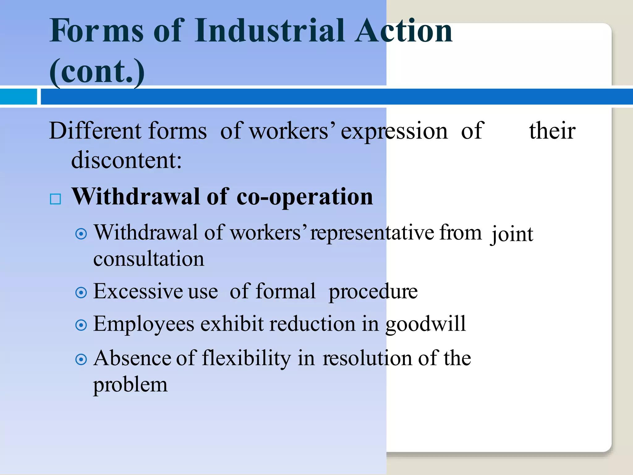 Industrial Action | PPTX