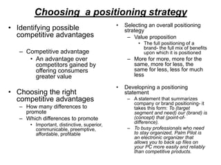 segmentation, targeting, and positioning | PPT