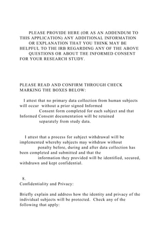 7. The University of Phoenix Institutional Review Board (IRB.docx