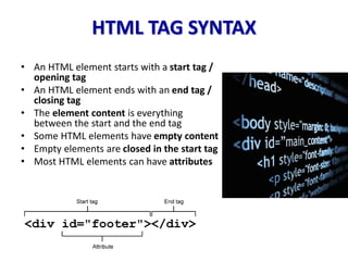 Introduction To HTML | PPTX