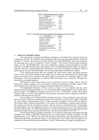 Design a remote sensing of multi-BOTDR fiber optic sensors for fuel pipeline monitoring | PDF