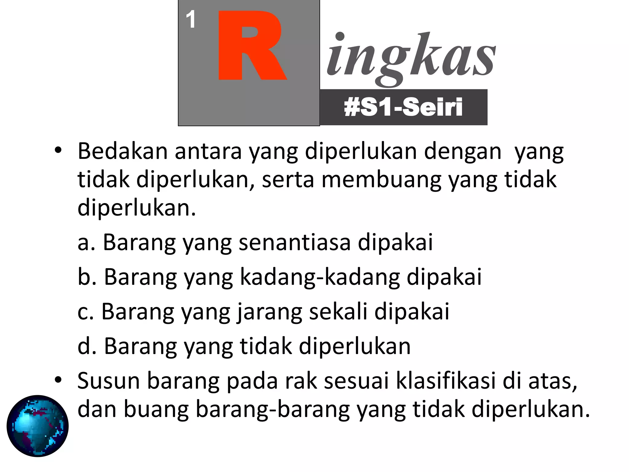 Strategies of 5S/5R dlm Peningkatan Kualitas Gudang _Training ...