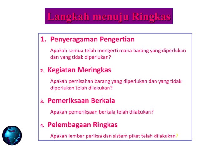 Strategies of 5S/5R dlm Peningkatan Kualitas Gudang _Training ...