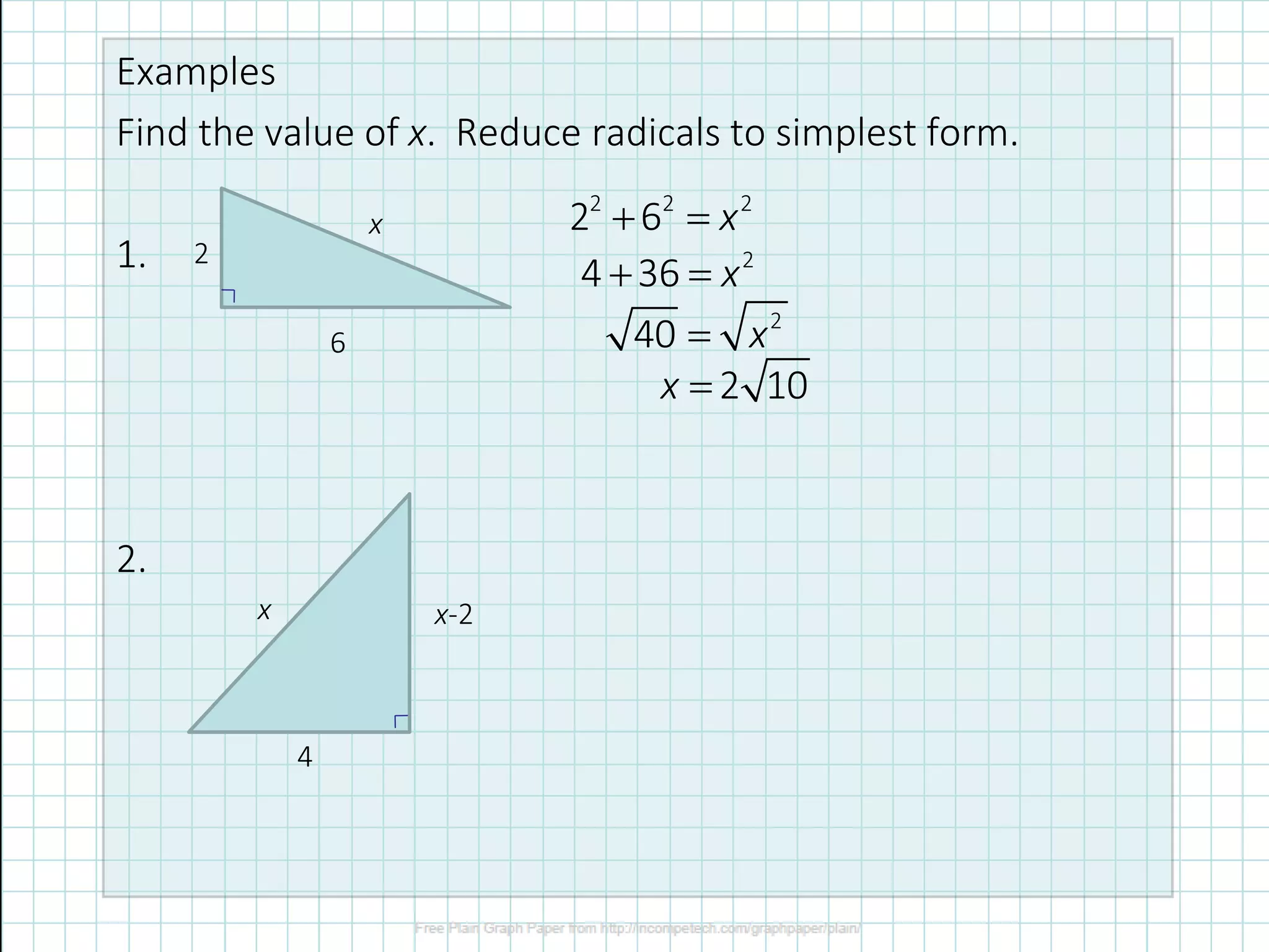 7.2 Pythagorean Triples and Simplifying Radicals | PDF