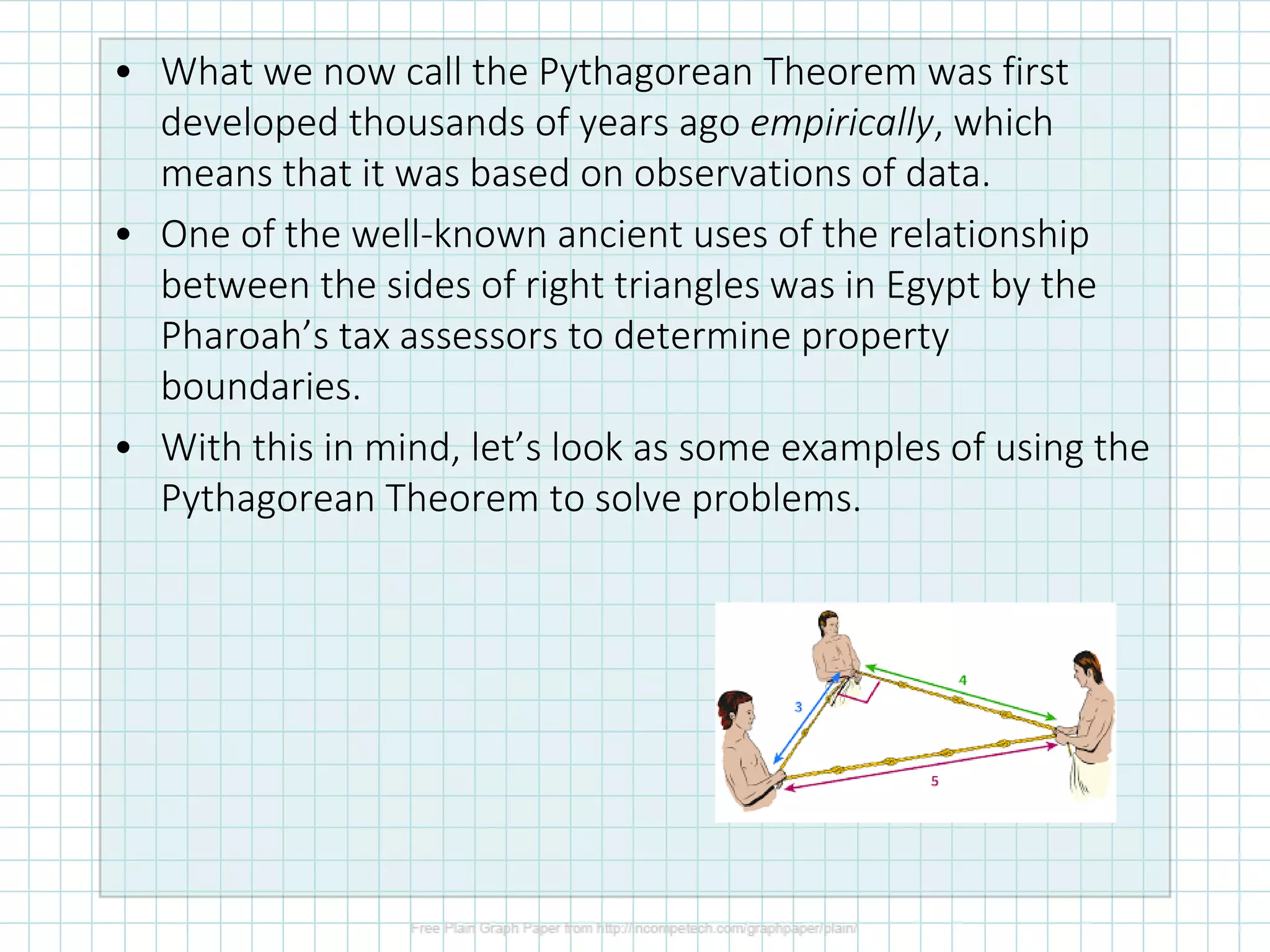 7.3 Pythagorean Theorem Problems | PPT 7.3 Pythagorean Theorem Problems | PPT