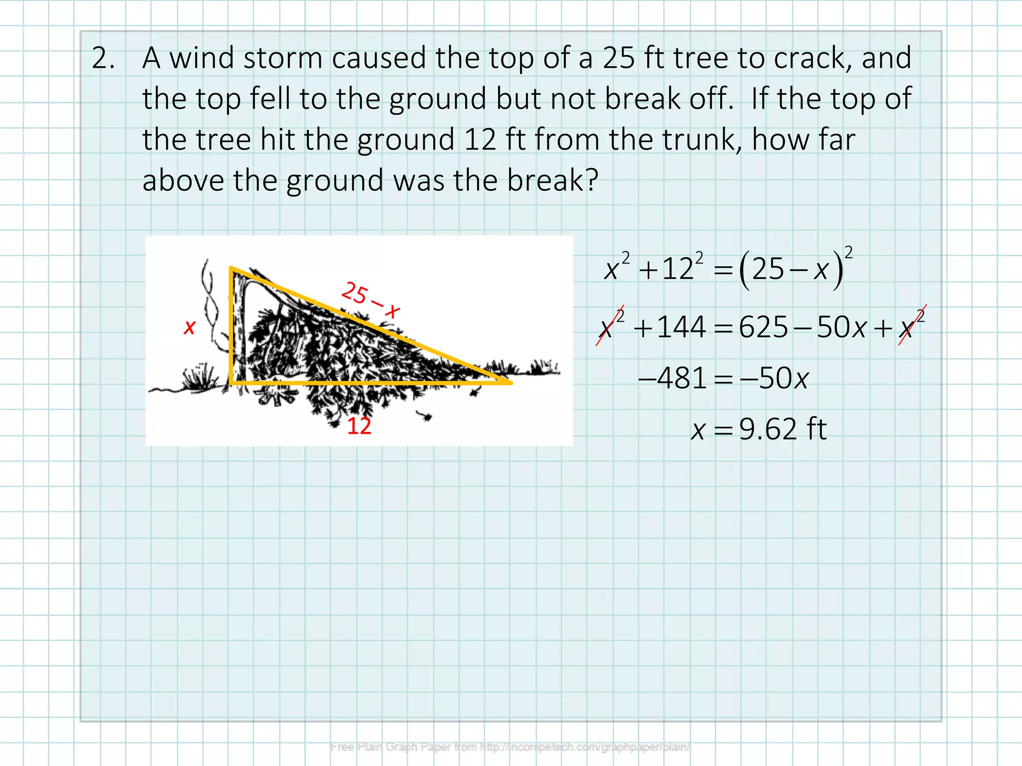 7.3 Pythagorean Theorem Problems | PDF