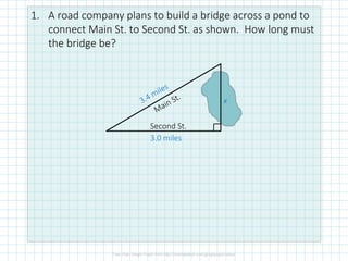 7.3 Pythagorean Theorem Problems | PPT