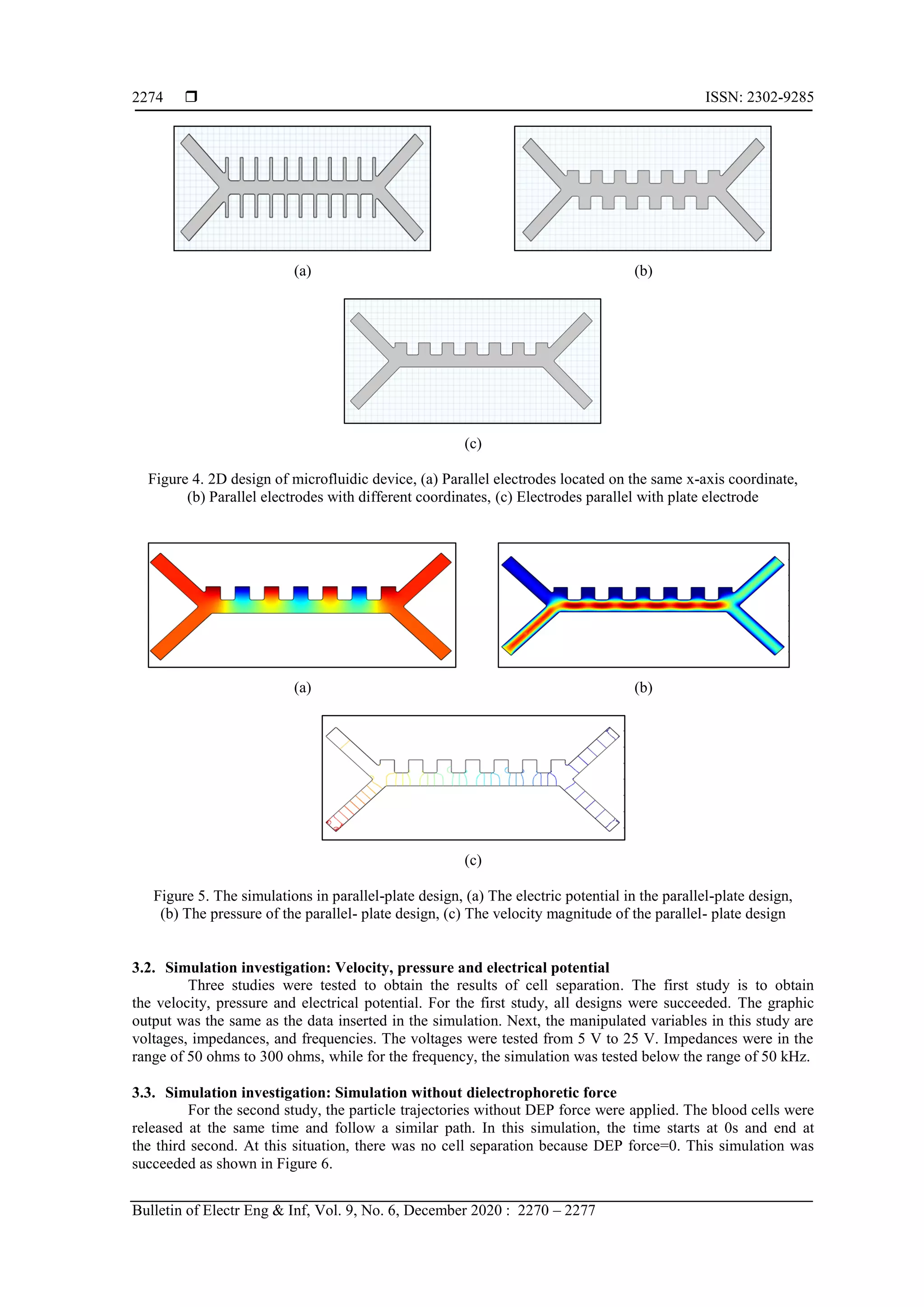 Dielectrophoresis Based Microfluidic Device For Separation Of Potential