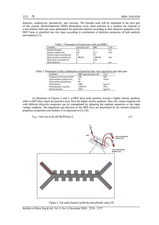 Dielectrophoresis-based microfluidic device for separation of potential ...