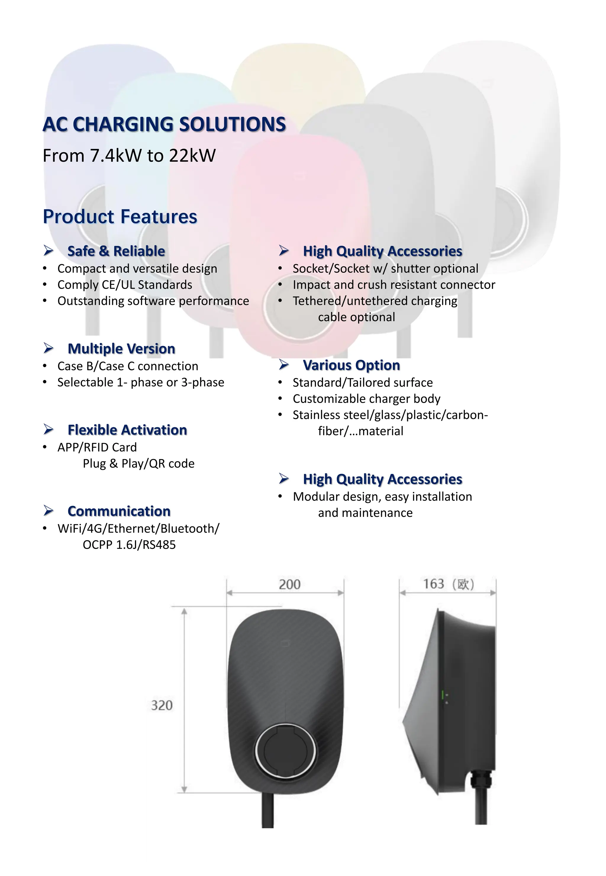 AC Charger Specifications for Home Charging | PDF
