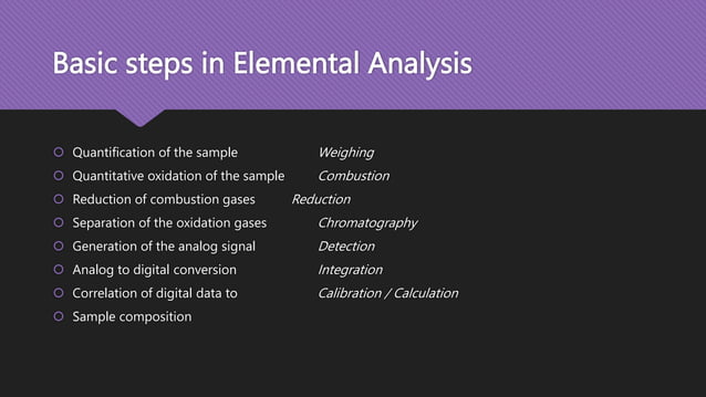 7. CHNOS Analyser.pptx | Chemistry | Science