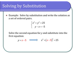 7.3 Systems of Nonlinear Equations | PDF