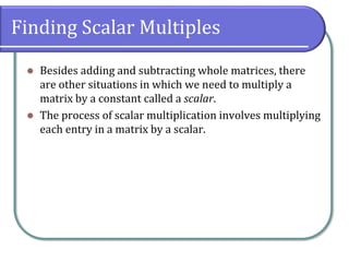 7.5 Matrices and Matrix Operations | PDF