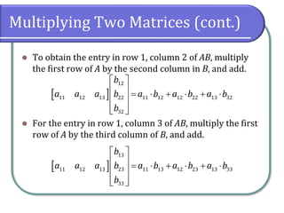 7.5 Matrices and Matrix Operations | PDF