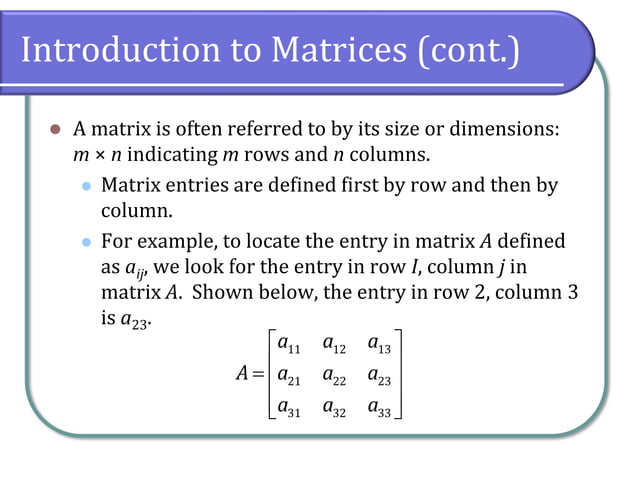 7.5 Matrices and Matrix Operations | PDF | Physics | Science