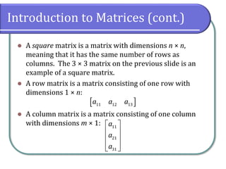 7.5 Matrices and Matrix Operations | PDF