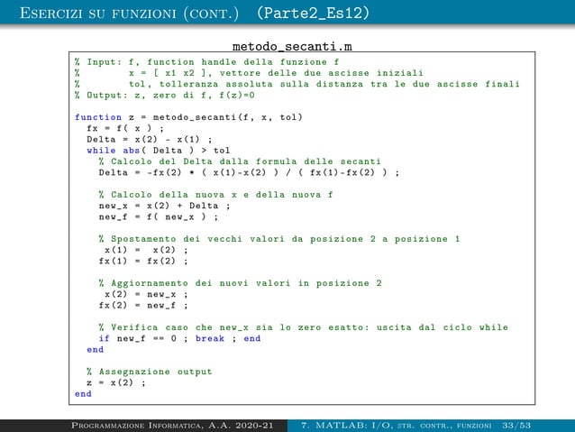 7. MATLAB - Parte 2 (IO, cicli, funzioni).pdf