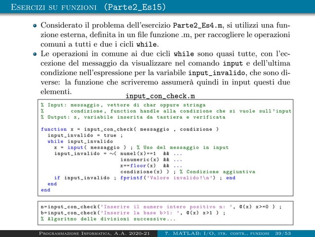7. MATLAB - Parte 2 (IO, cicli, funzioni).pdf