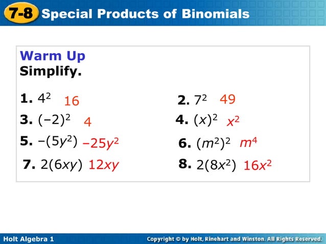 7.8.-SPECIAL-PRODUCTS.ppt | Physics | Science