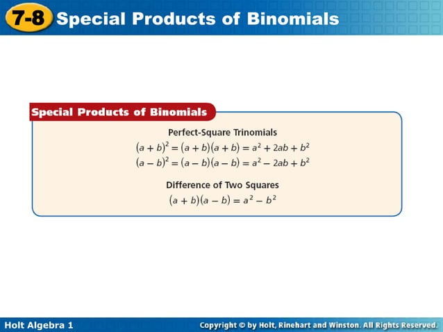 7.8.-SPECIAL-PRODUCTS.ppt | Physics | Science