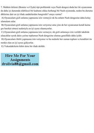 7. Mahk m ikilemi (Bonnie ve Clyde) tipi problemde veya Nash dengesi.pdf