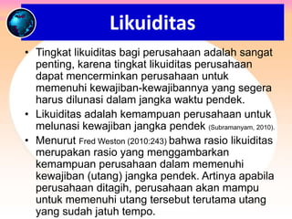 Manajemen Modal Kerja (+ Rasio Likuiditas & Peran Operasional ...