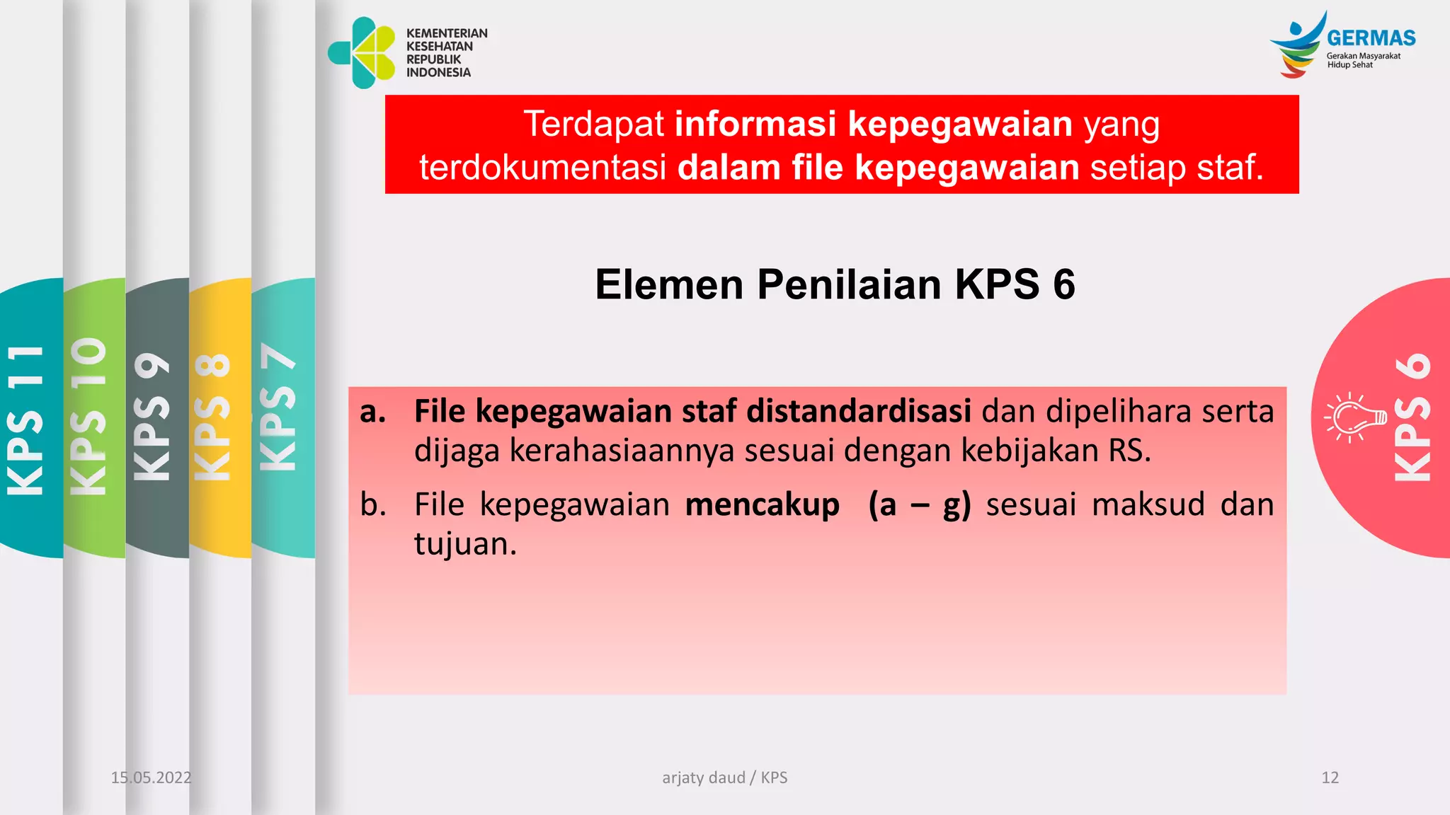 7. Standard Arkreditasi KPS Arjaty Daud.pdf