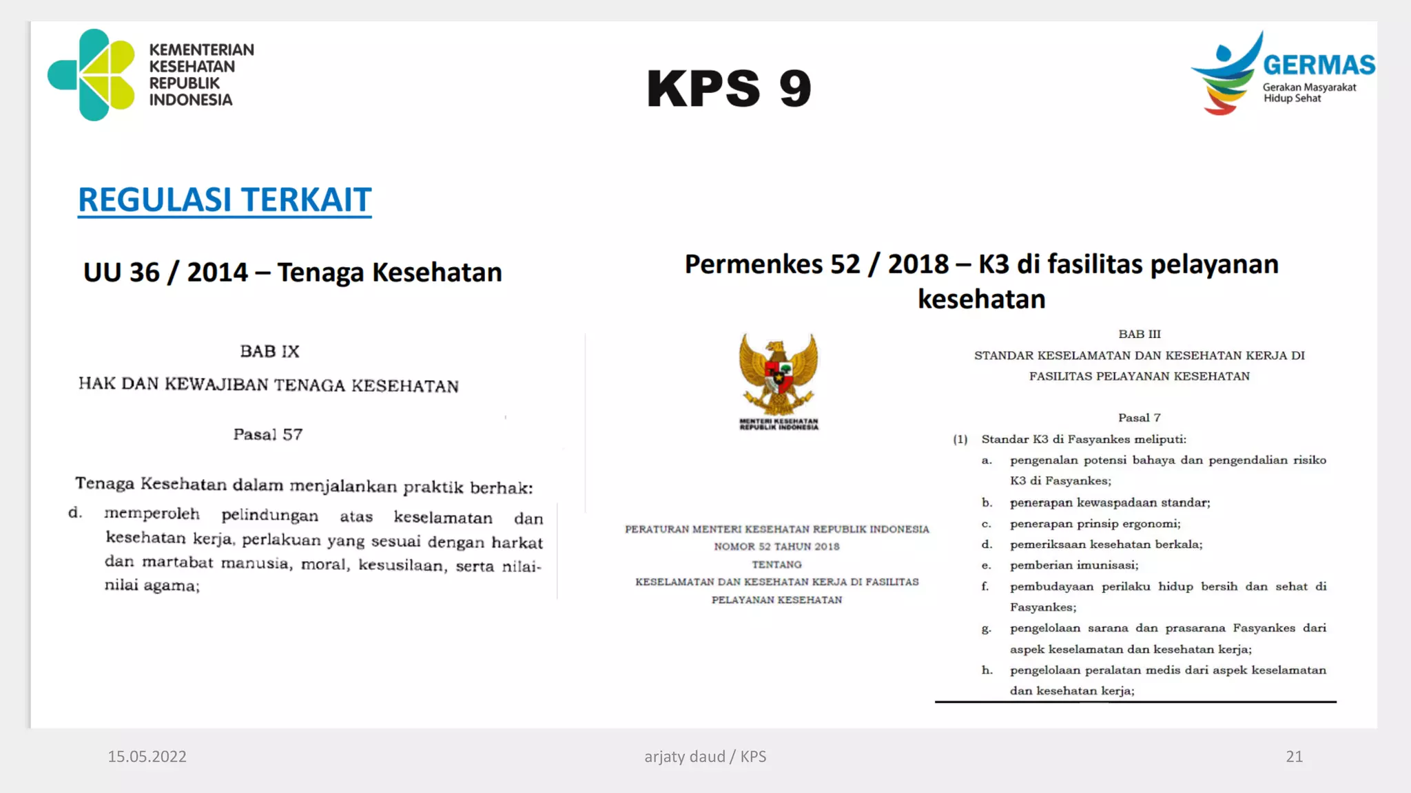 7. Standard Arkreditasi KPS Arjaty Daud.pdf